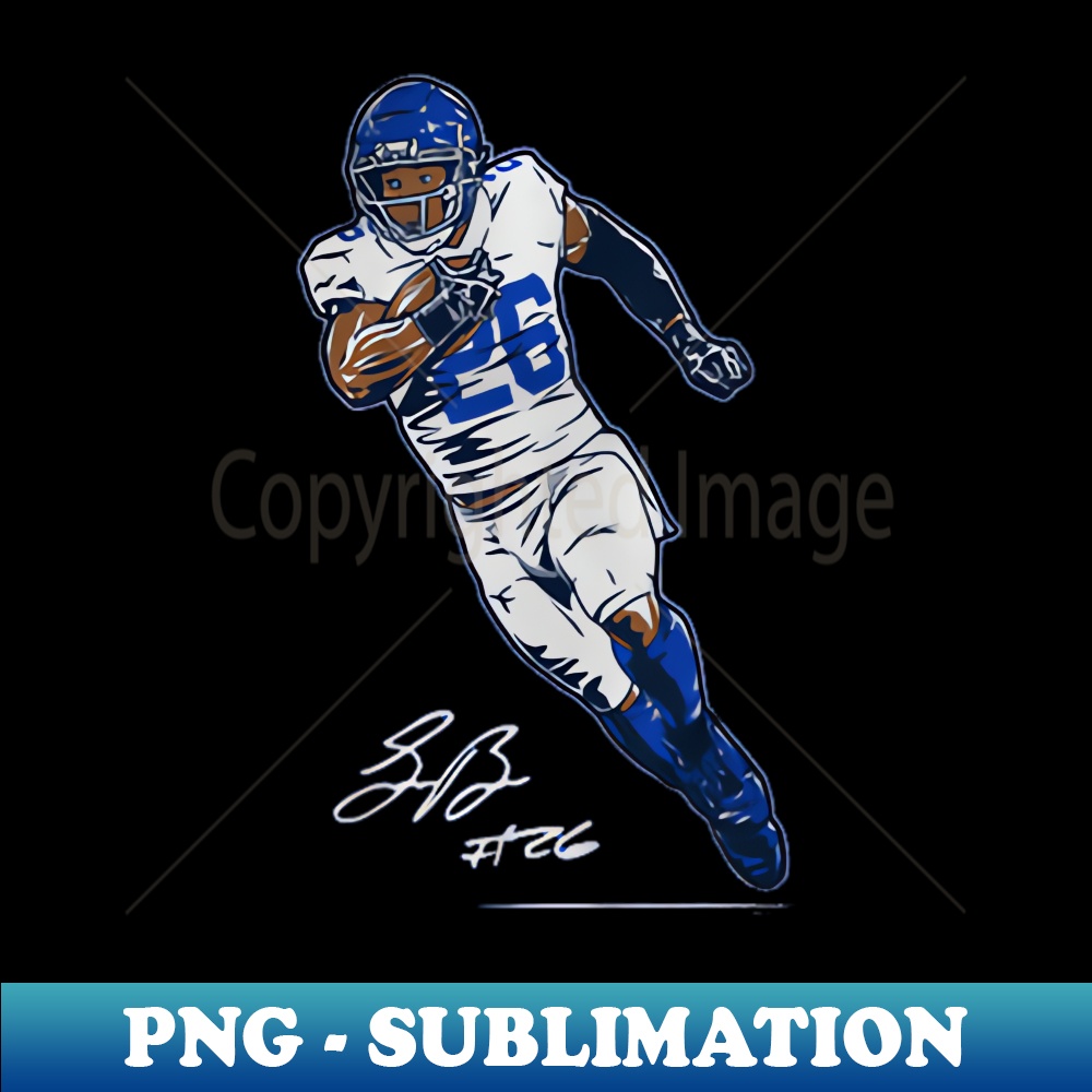 Saquon Barkley Superstar Pose - Trendy Sublimation Digital D | Inspire ...