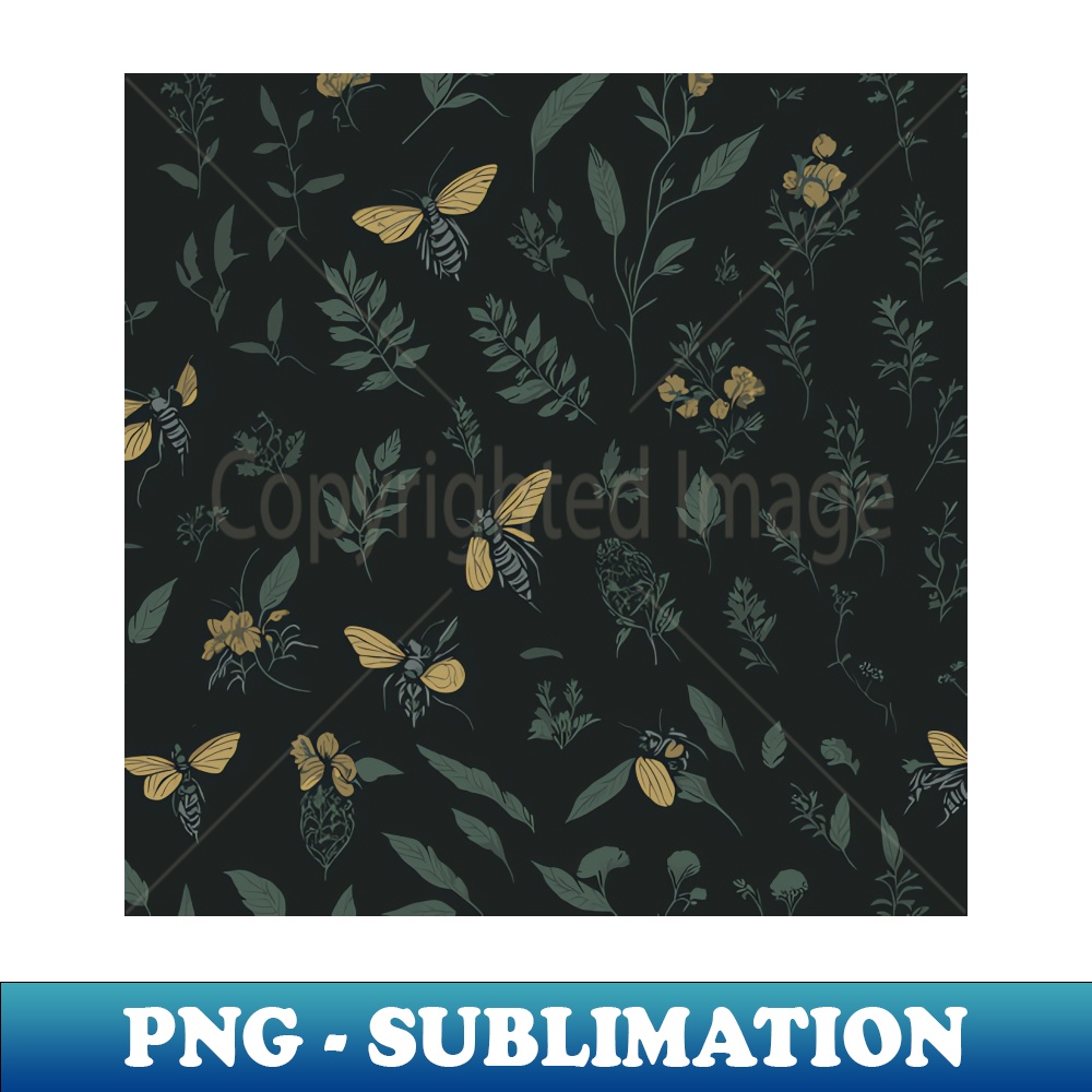 Bee pattern - Retro PNG Sublimation Digital Download - Perfe | Inspire Uplift