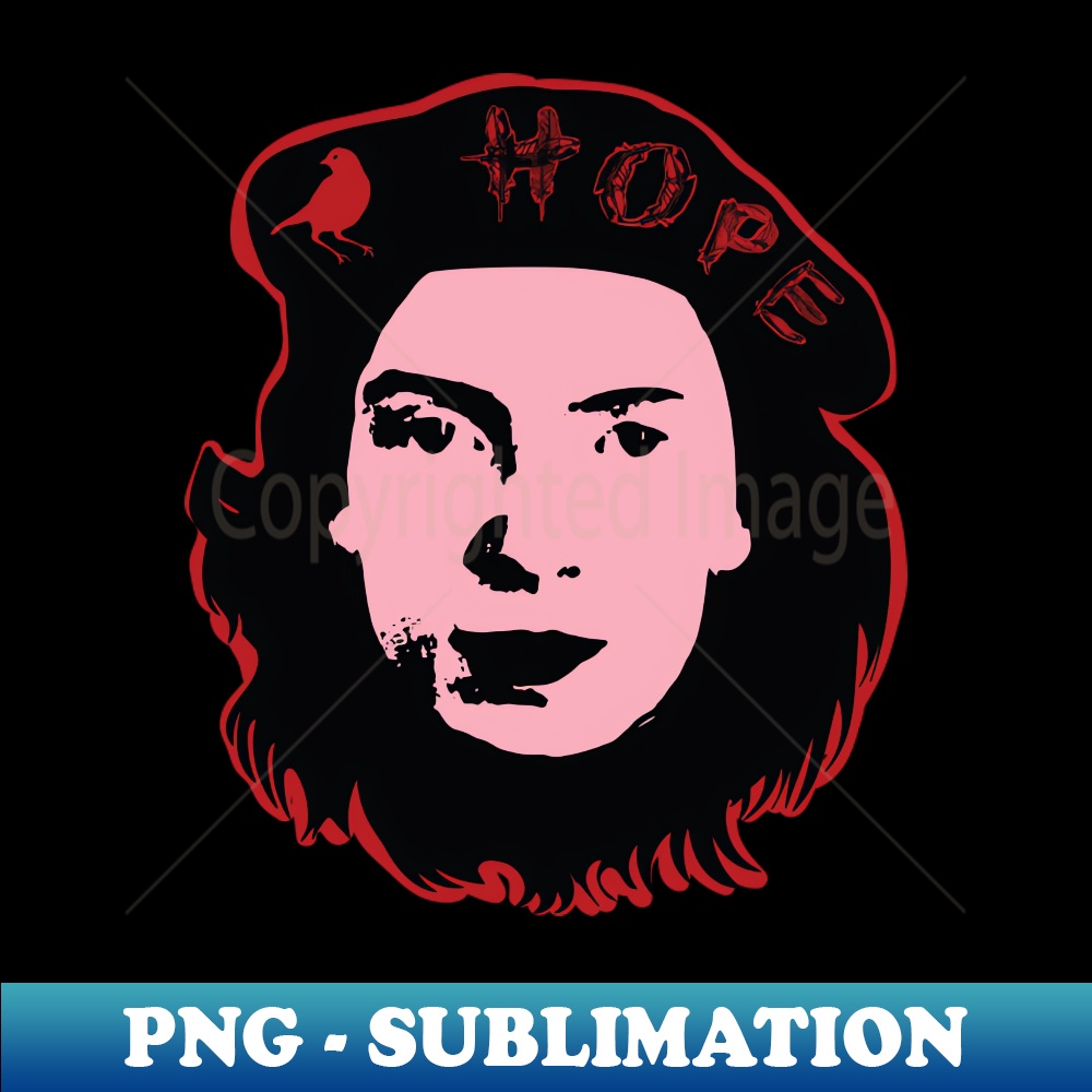 HOPE Emily Dickinson Che Guevara Pop art design Blood Red V | Inspire ...