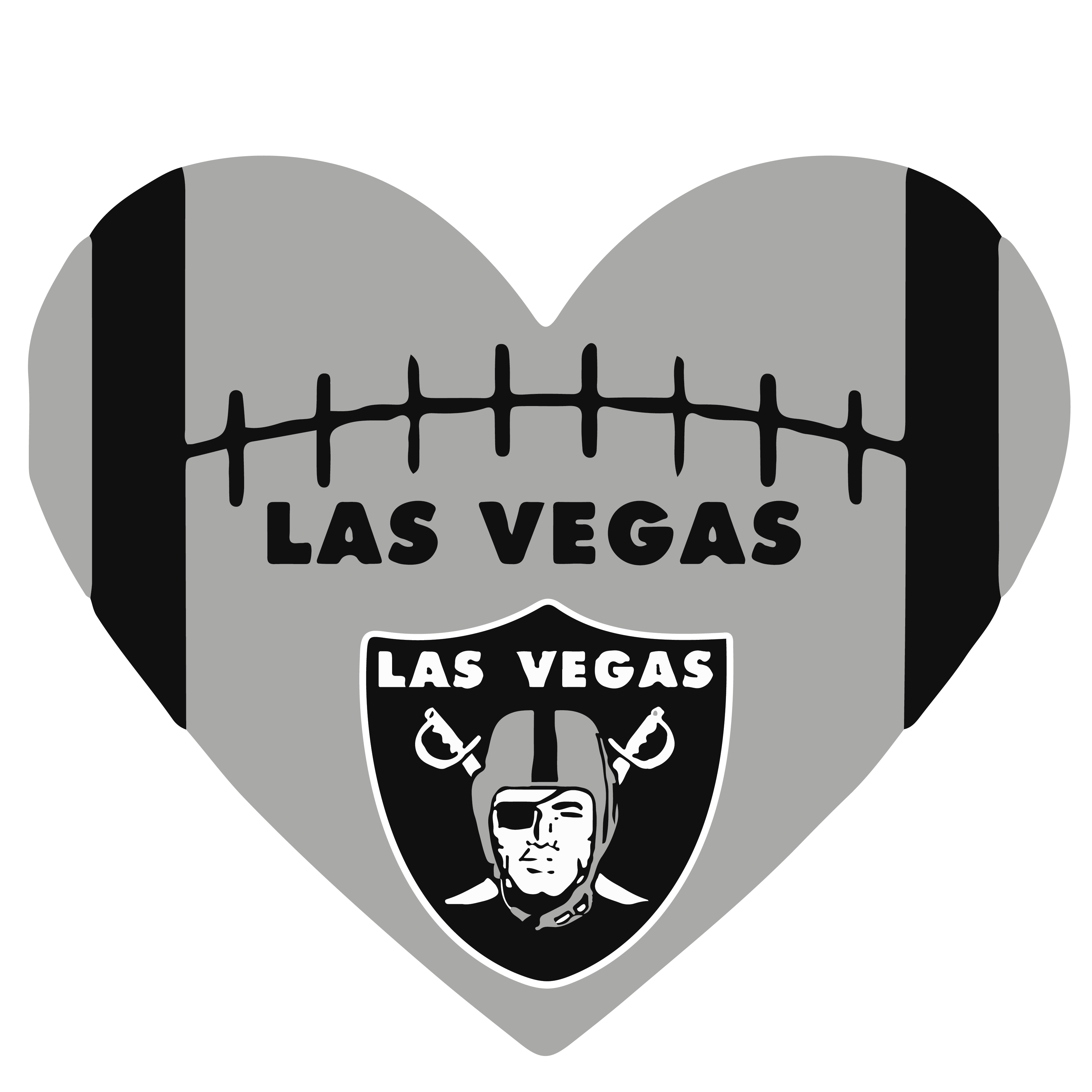 Heart, Las Vegas Raiders Logo Svg-Las Vegas Raiders Png-Spor - Inspire ...
