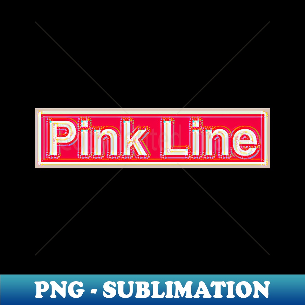 Pink Line - PNG Transparent Sublimation Design - Unlock Vibr - Inspire ...