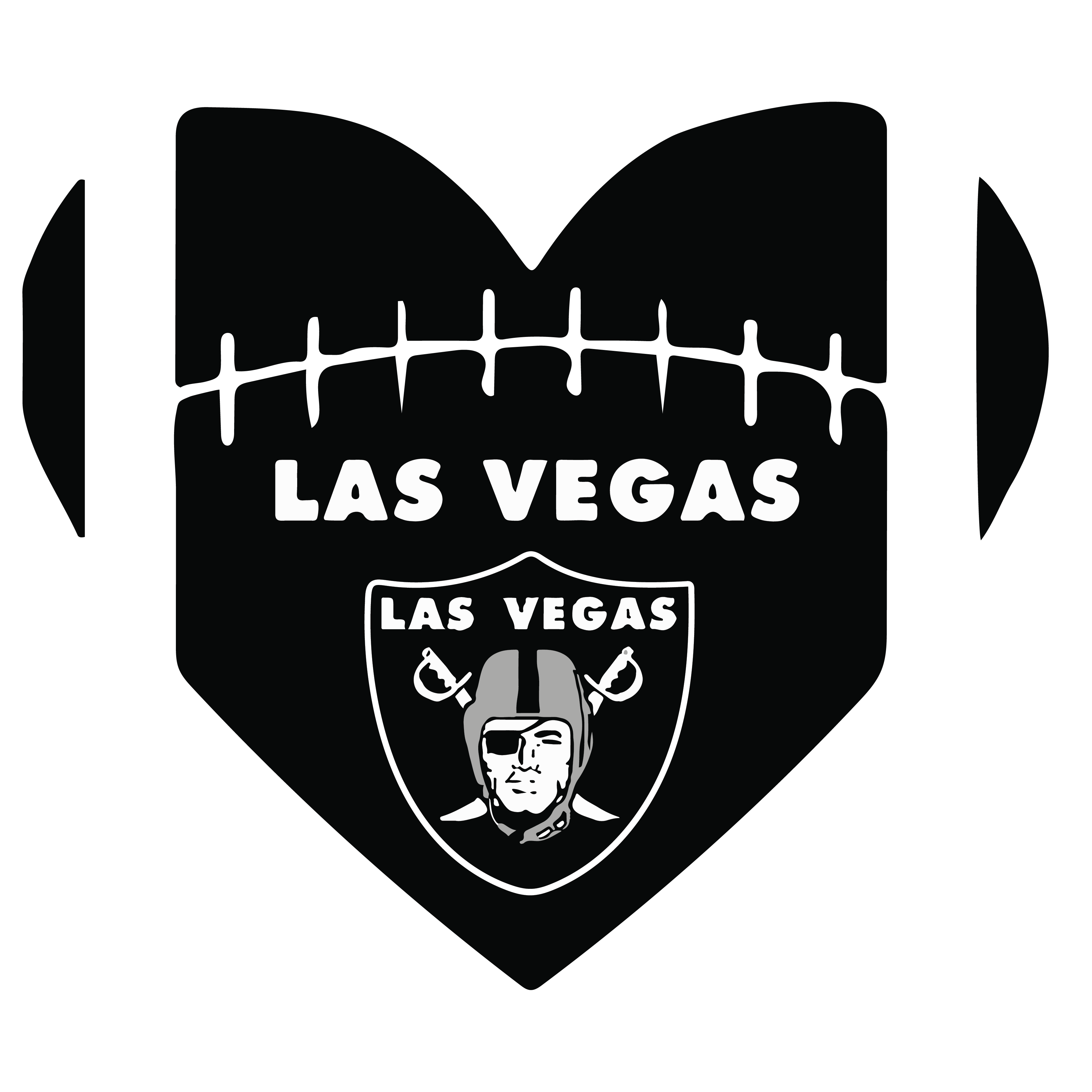 Heart, Las Vegas Raiders Logo Svg-Las Vegas Raiders Png-Spor | Inspire ...