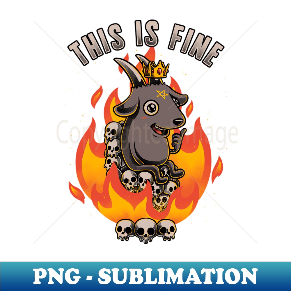Fire Demon Meme Fine - Instant PNG Sublimation Download - Un | Inspire ...