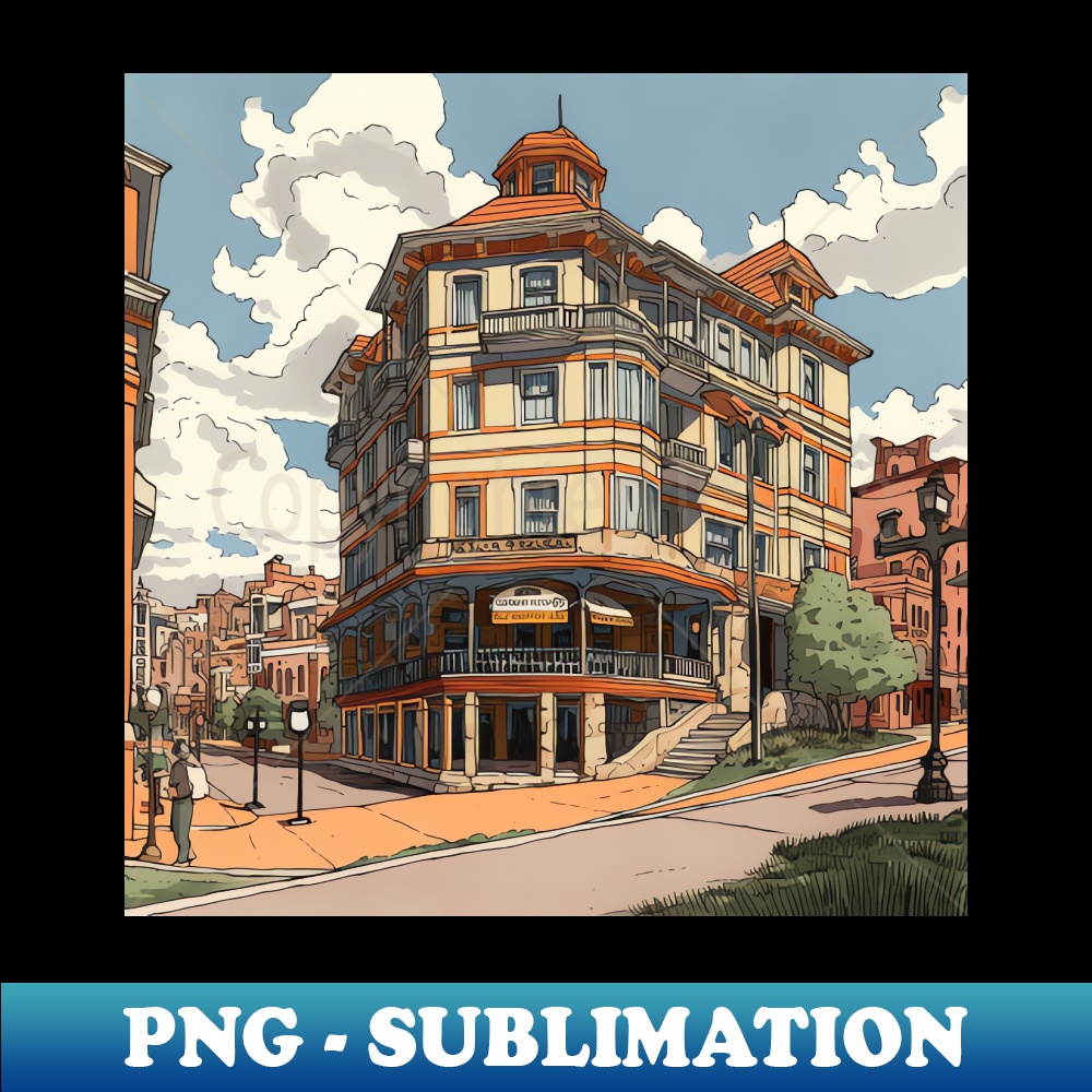 Colorado Springs city drawing - Instant Sublimation Digital | Inspire ...