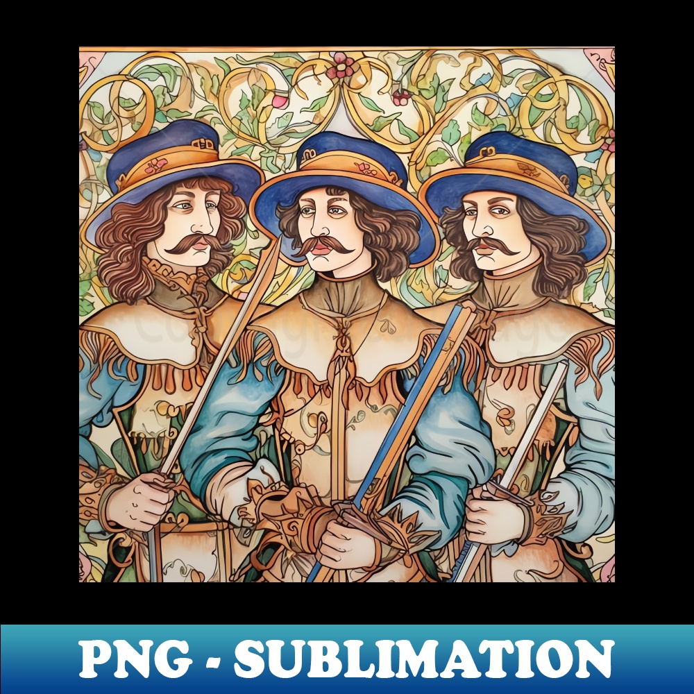 The Three Musketeers - Exclusive PNG Sublimation Download - | Inspire ...