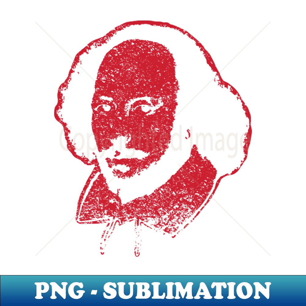 William Shakespeare Red Minimal Pop Art Earring Chandos port | Inspire ...