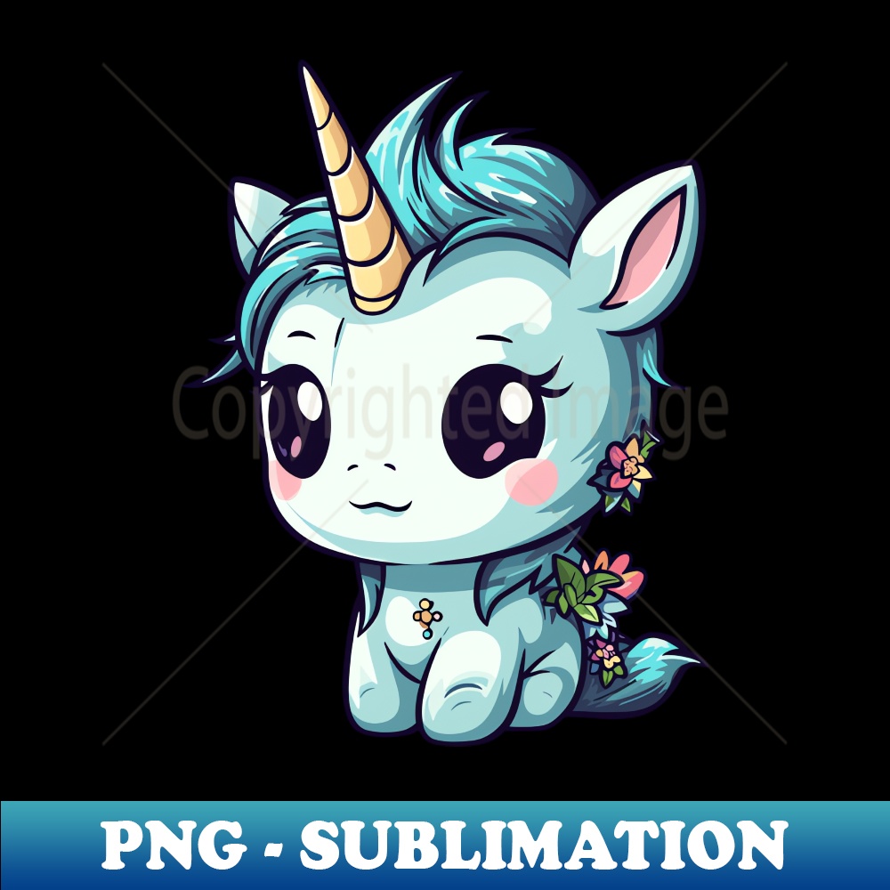 Chibi Forest Unicorn - Elegant Sublimation PNG Download - De | Inspire ...