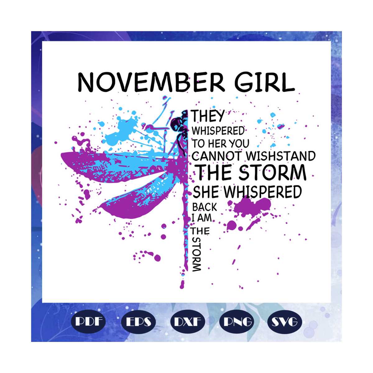 November Girl Svg, Queen Born In November Svg, Born In Novem | Inspire ...