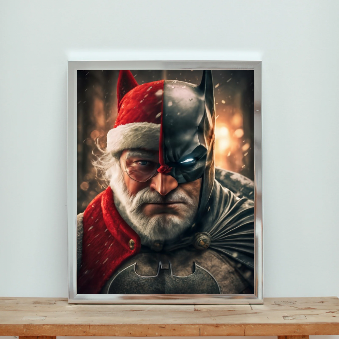 Beautiful face batman and Santa Claus - Inspire Uplift