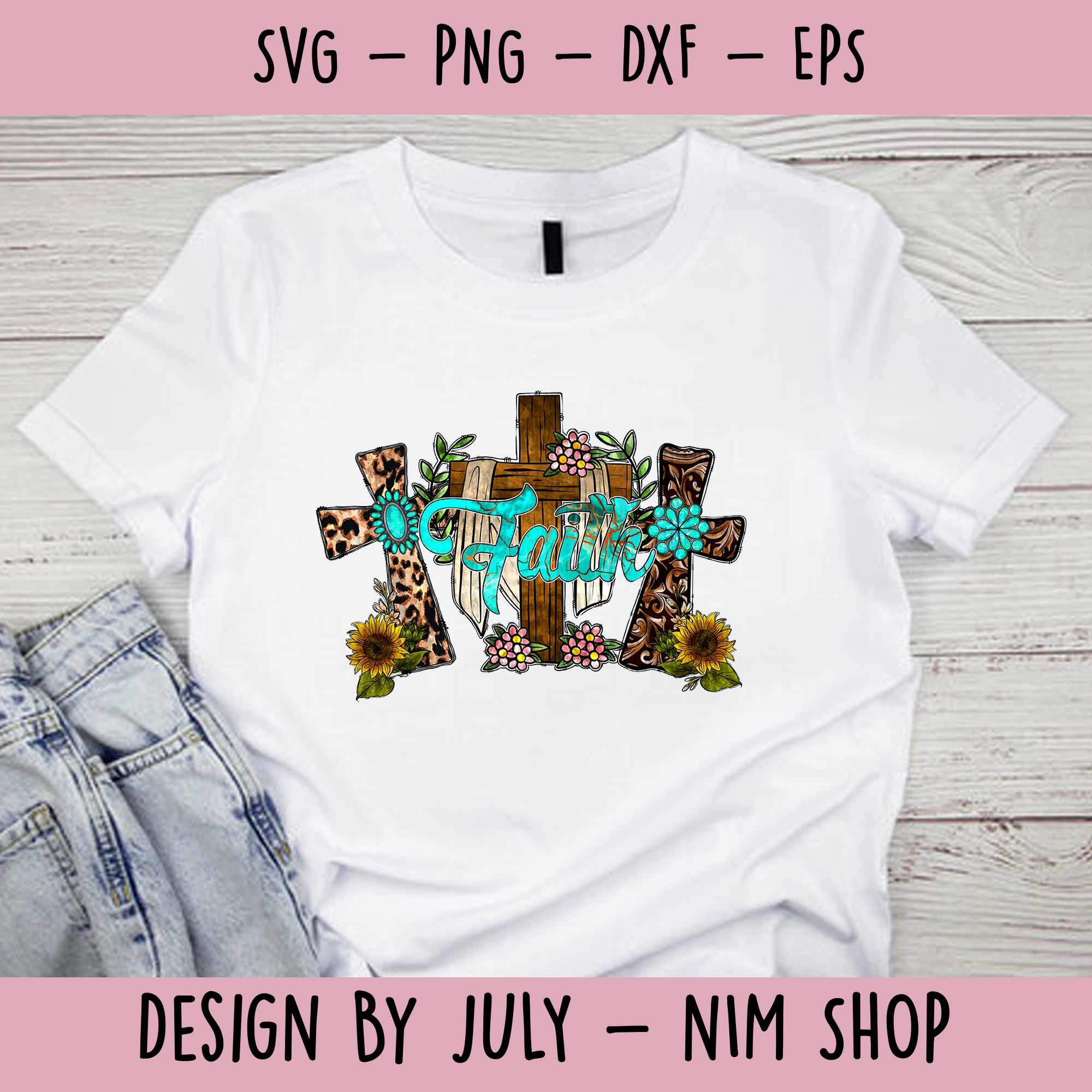 Western Three Cross Faith, Sunflowers Png, Christian, Cross | Inspire ...