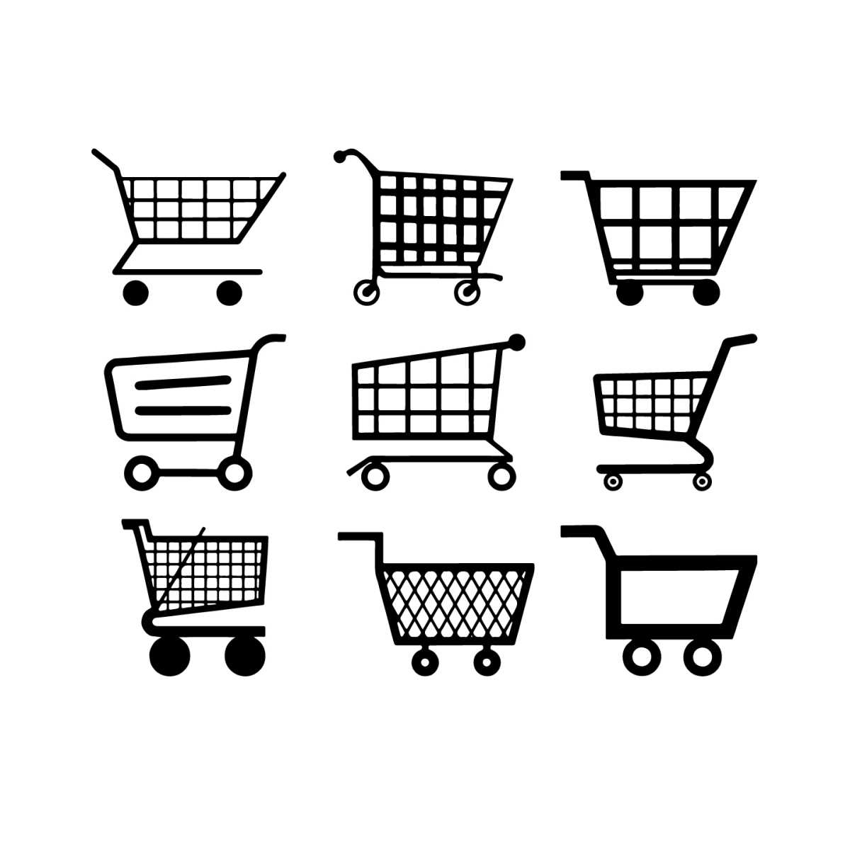 Shopping Cart Svg Bundle, Trending Svg, Shopping Cart Svg, S - Inspire ...