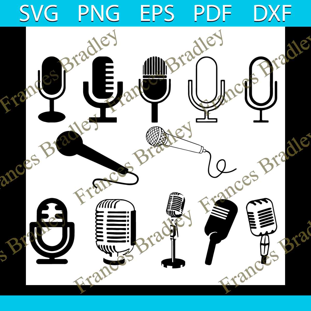Microphone Svg Bundle, Trending Svg, Microphone Svg, Microph | Inspire ...
