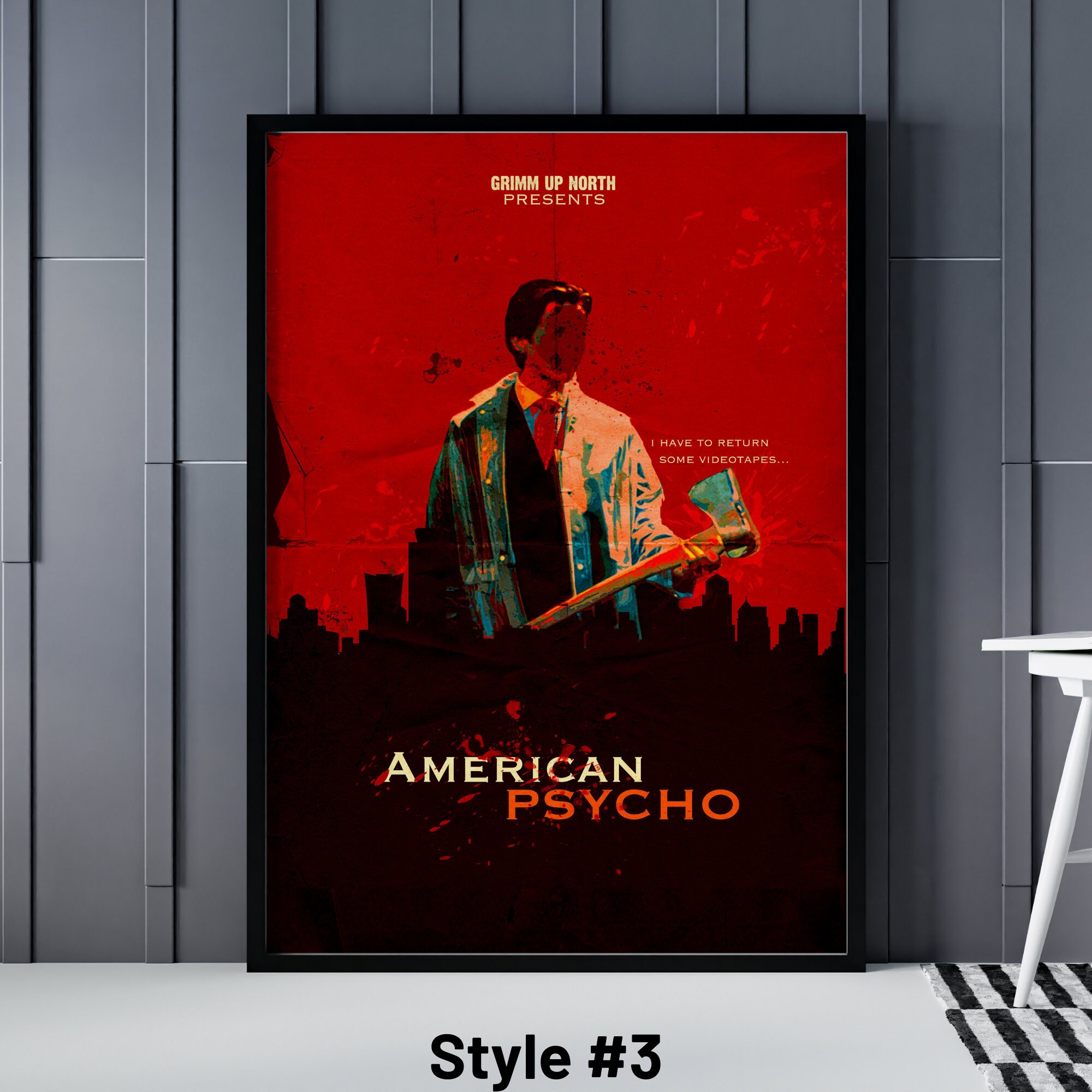 American Psycho Poster, 5 Different American Psycho Posters, - Inspire ...