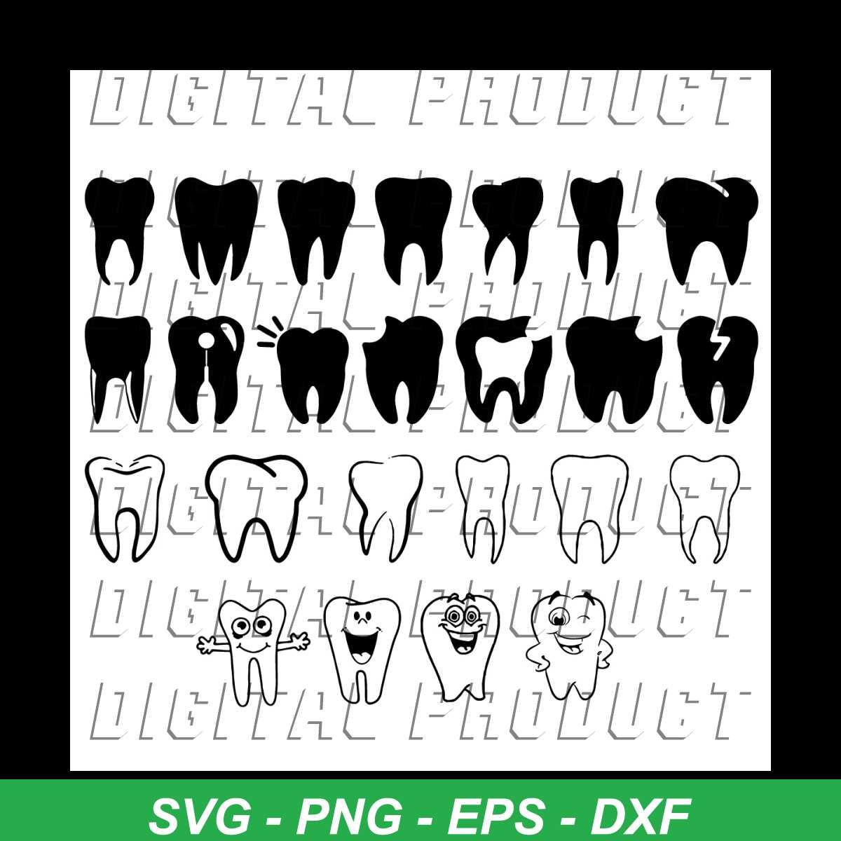 Baby Tooth Svg Bundle, Trending Svg, Tooth Svg, Teeth Svg, F | Inspire ...