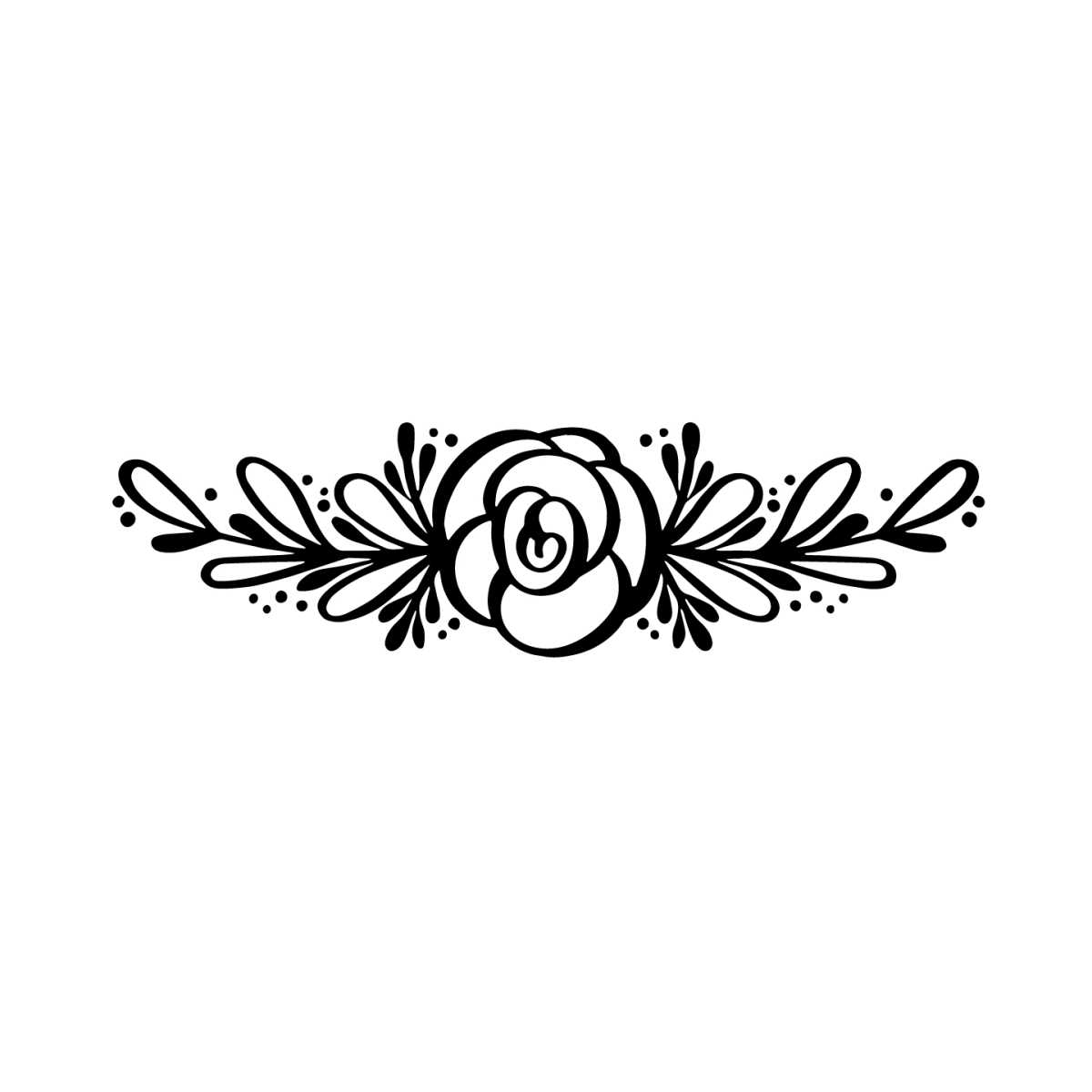Simple Flower Border Svg, Trending Svg, Flower Svg, Flower P | Inspire ...