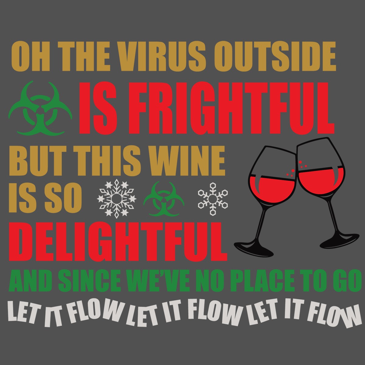 This Wine Is So Delightful Let It Flow Svg, Christmas Svg, X | Inspire ...