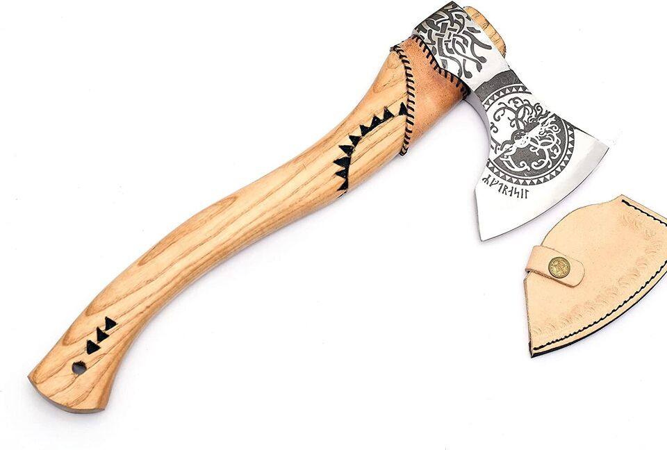 CHRISTMAS GIFT CUSTOM HANDMADE STEEL HATCHET TOMAHAWK VIKING | Inspire ...