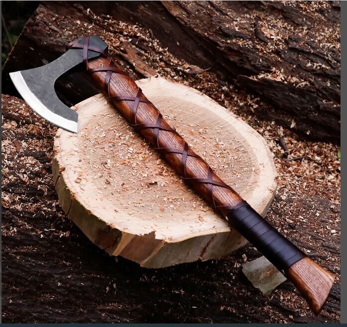 CHRISTMAS GIFT CUSTOM HANDMADE STEEL HATCHET TOMAHAWK VIKING | Inspire ...