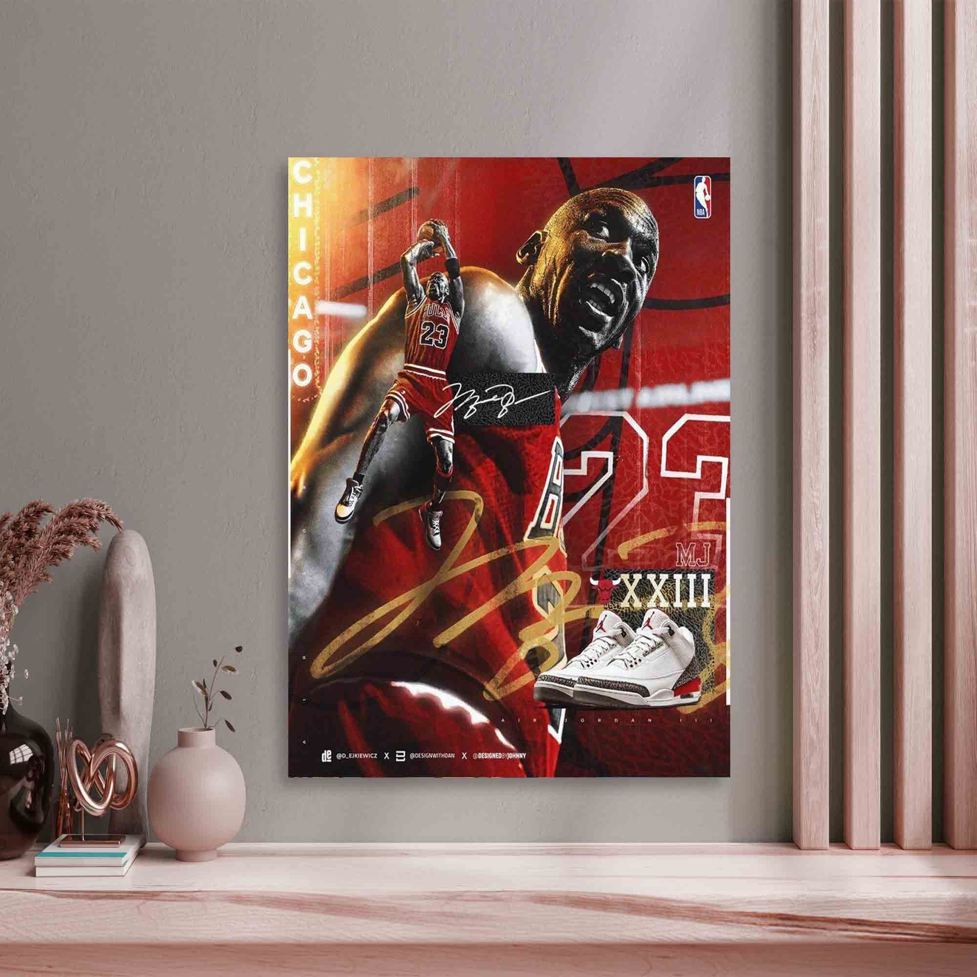 Michael Jordan Last Shot Canvas , Michael Jordan Signature C | Inspire ...