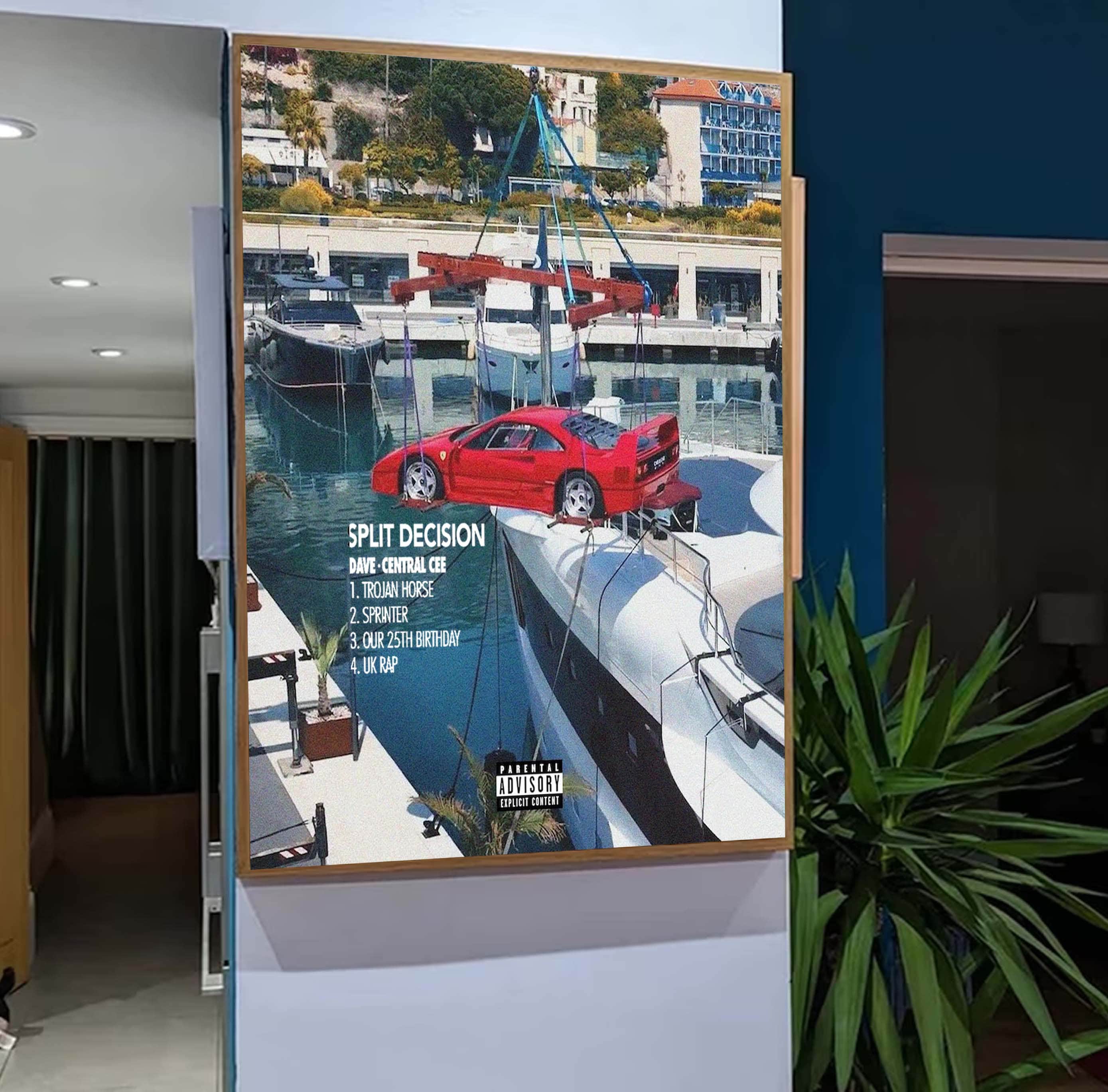 Dave & Central Cee Split Decision Album 2023 Canvas | Inspire Uplift