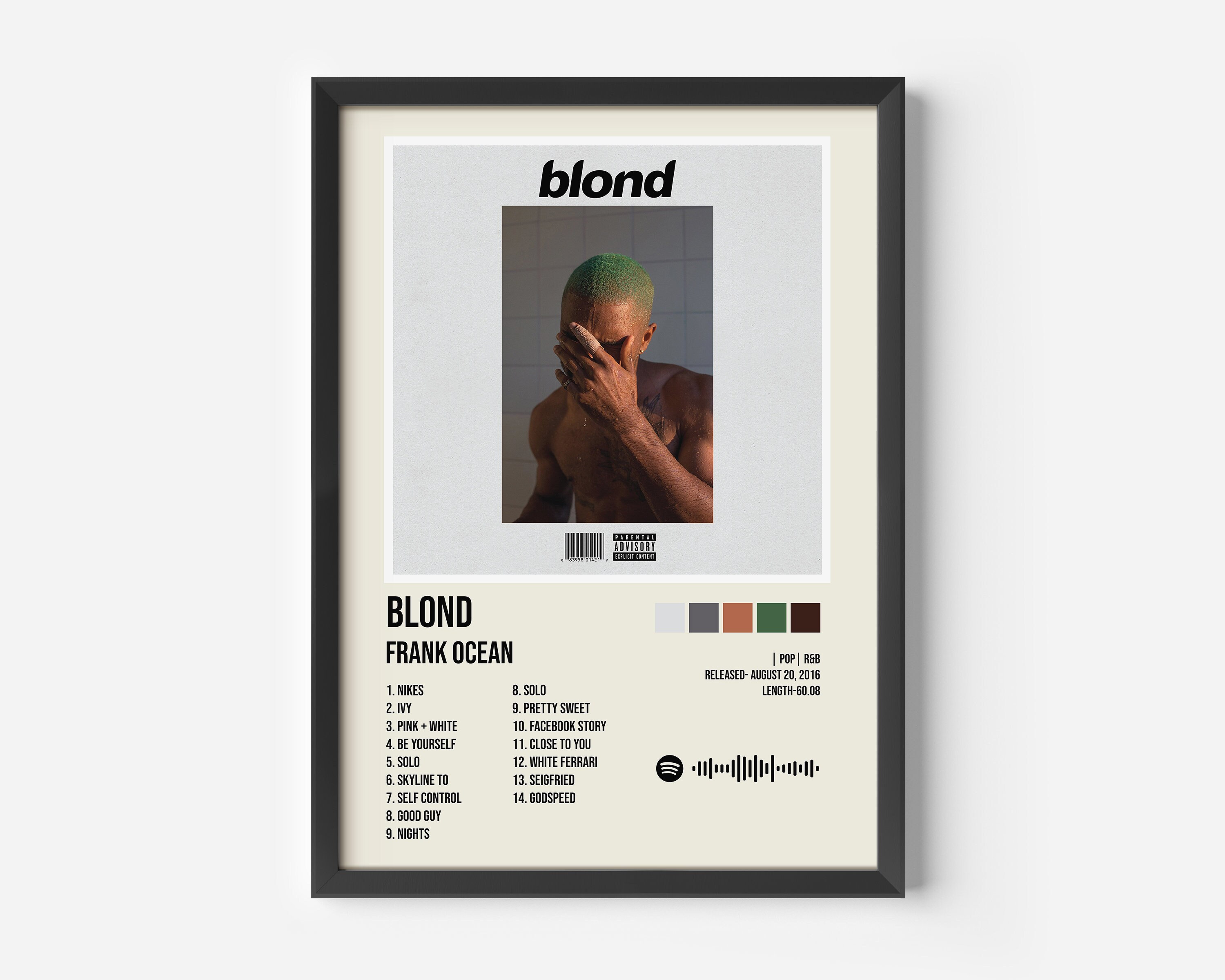 Frank Ocean Canvas Blond Canvas Blond Playlist Album Cover C | Inspire ...