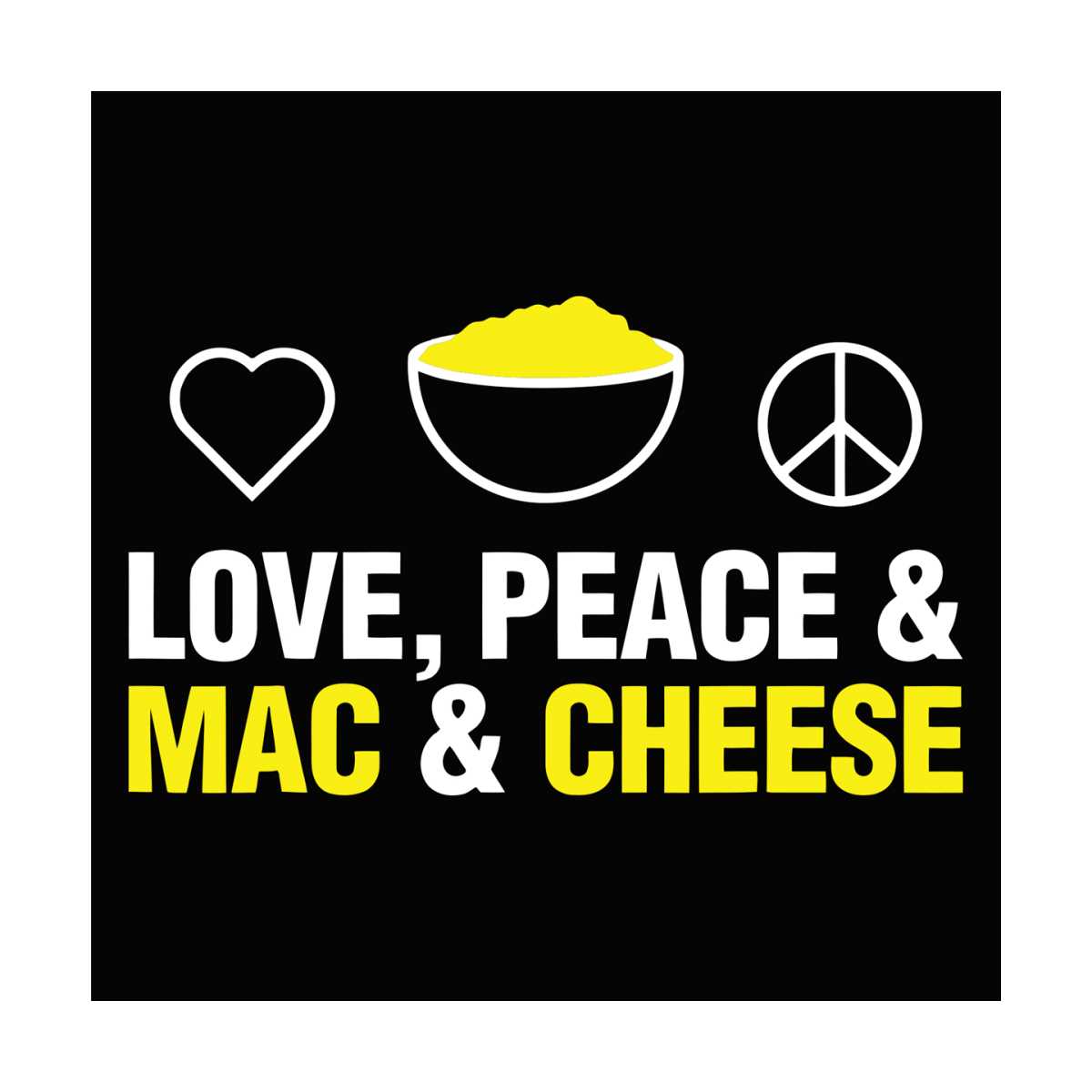 Love Peace And Mac And Cheese Svg, Trending Svg, Love Svg, P | Inspire ...