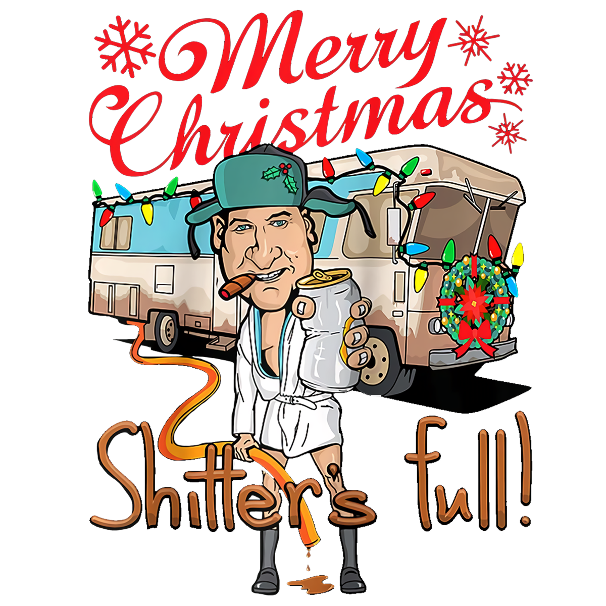 Merry Christmas Cousin Eddie Shitters Full Png, Xmas Png, Ch | Inspire ...