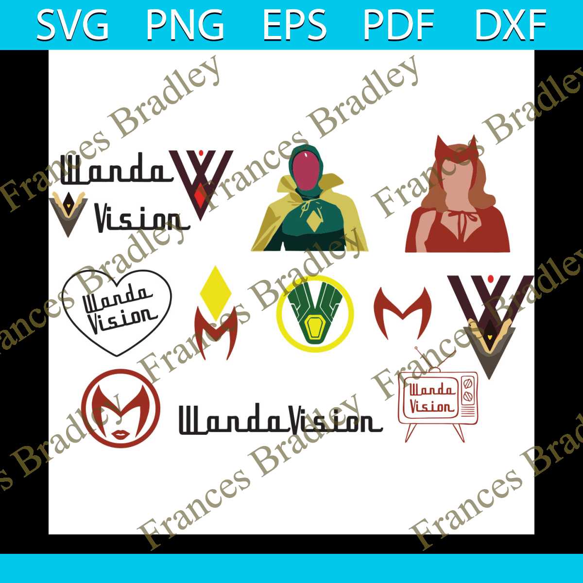 Wanda Vision Svg Bundle, Trending Svg, Wanda Vision Svg, Wan | Inspire ...