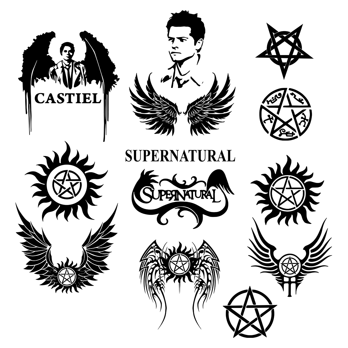 Supernatural anti possession bundles Svg, Supernatural Svg, | Inspire ...