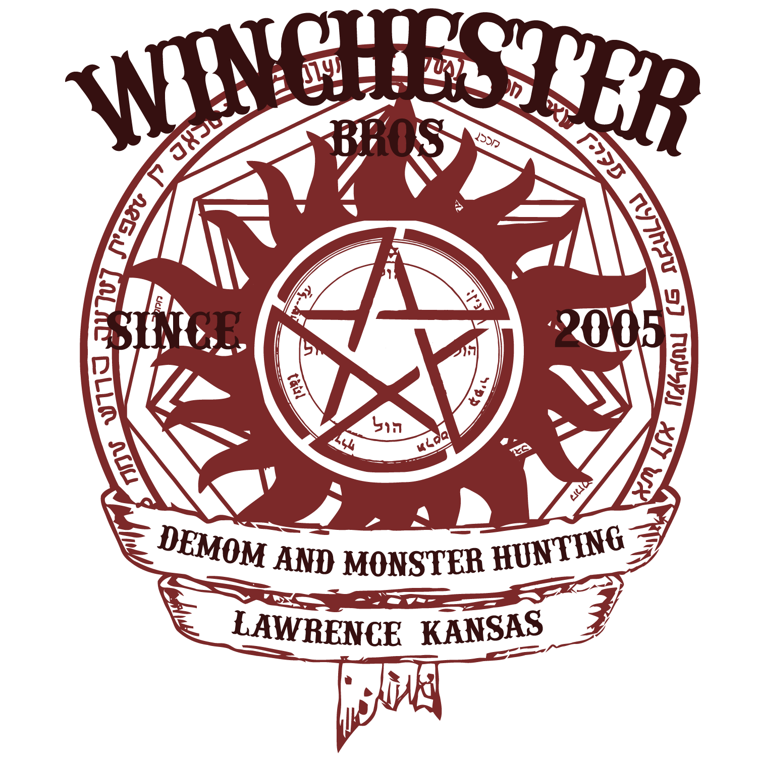 Winchester Bros Svg, Supernatural Svg, Supernatural logo Svg | Inspire ...