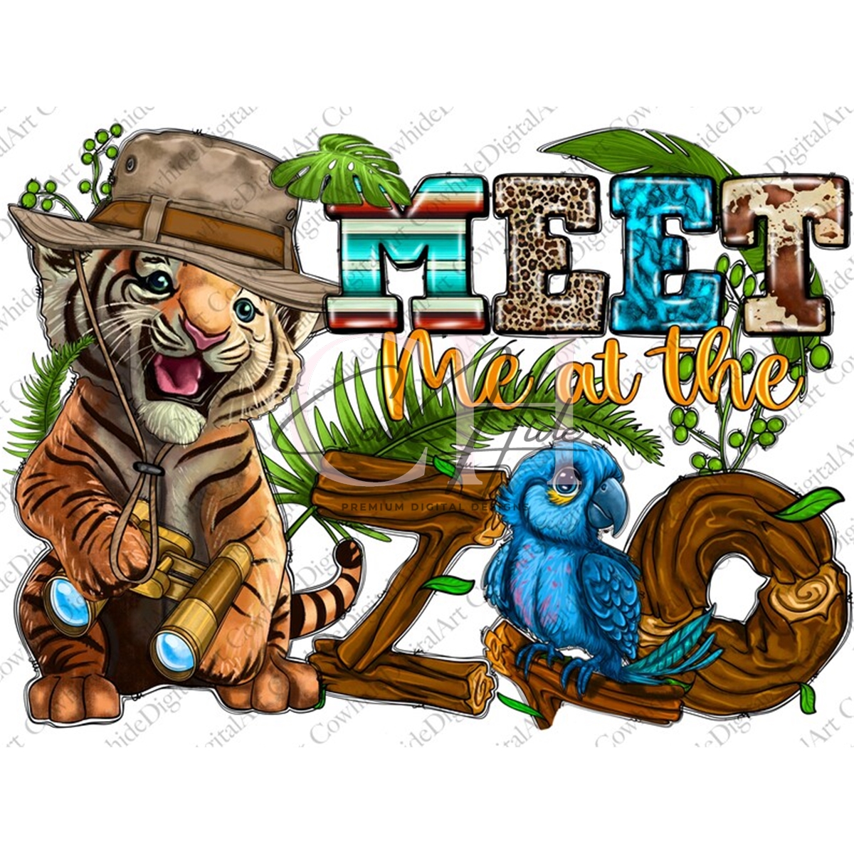 Zoo Animals PNG, Digital Download, Sublimation, Kids, Giraff | Inspire ...