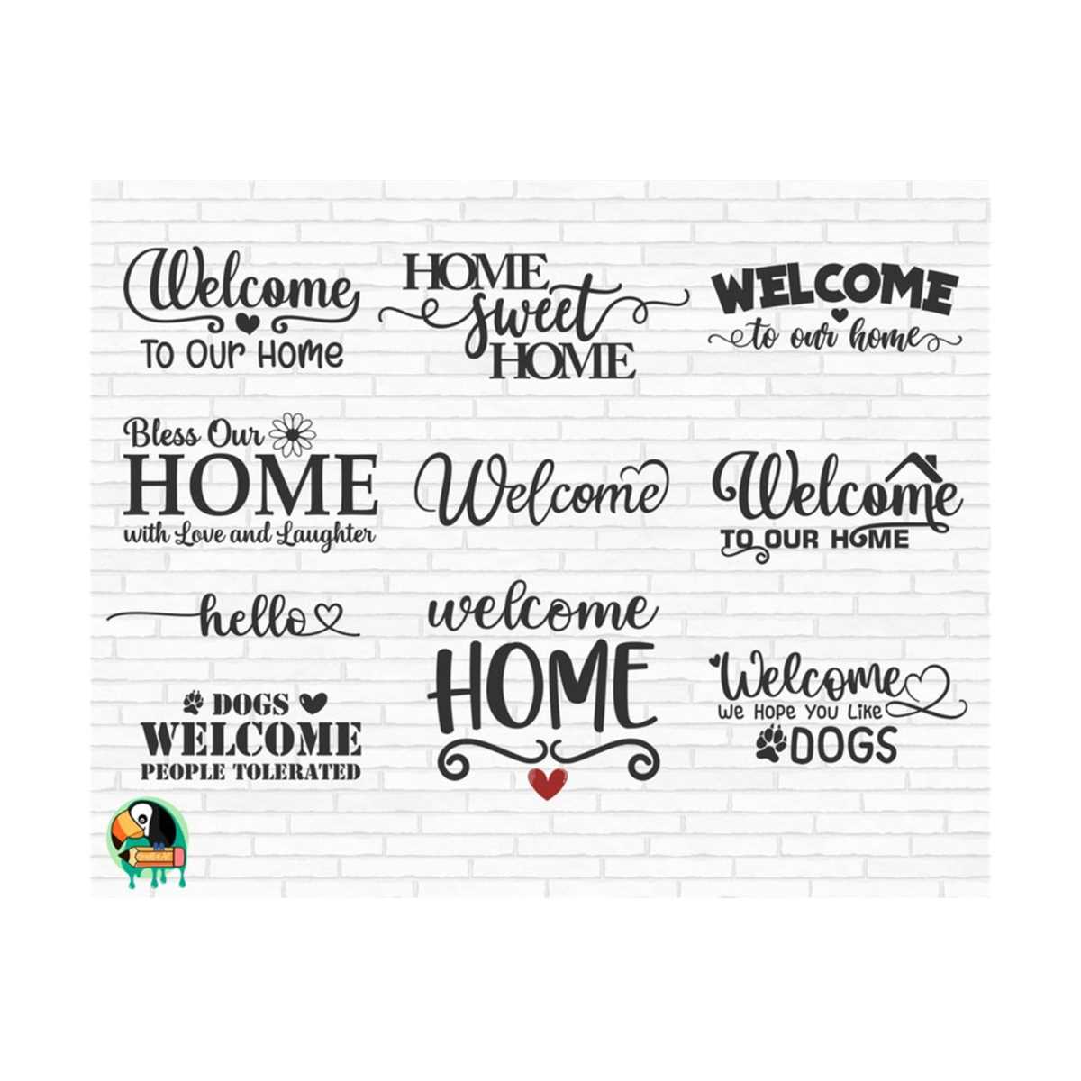 welcome home svg - Inspire Uplift