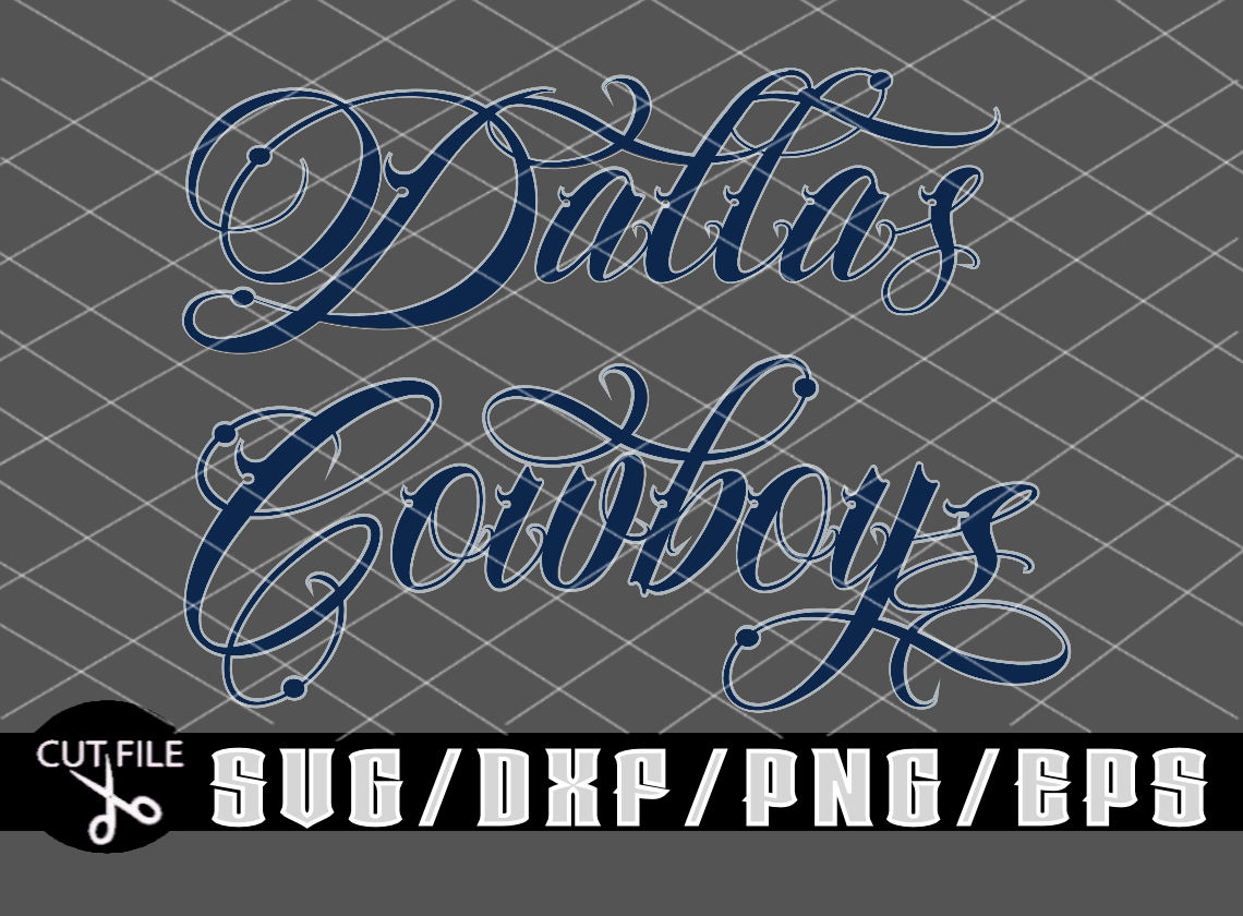 Dallas Cowboys Script Writing-Layered Digital Downloads for - Inspire ...