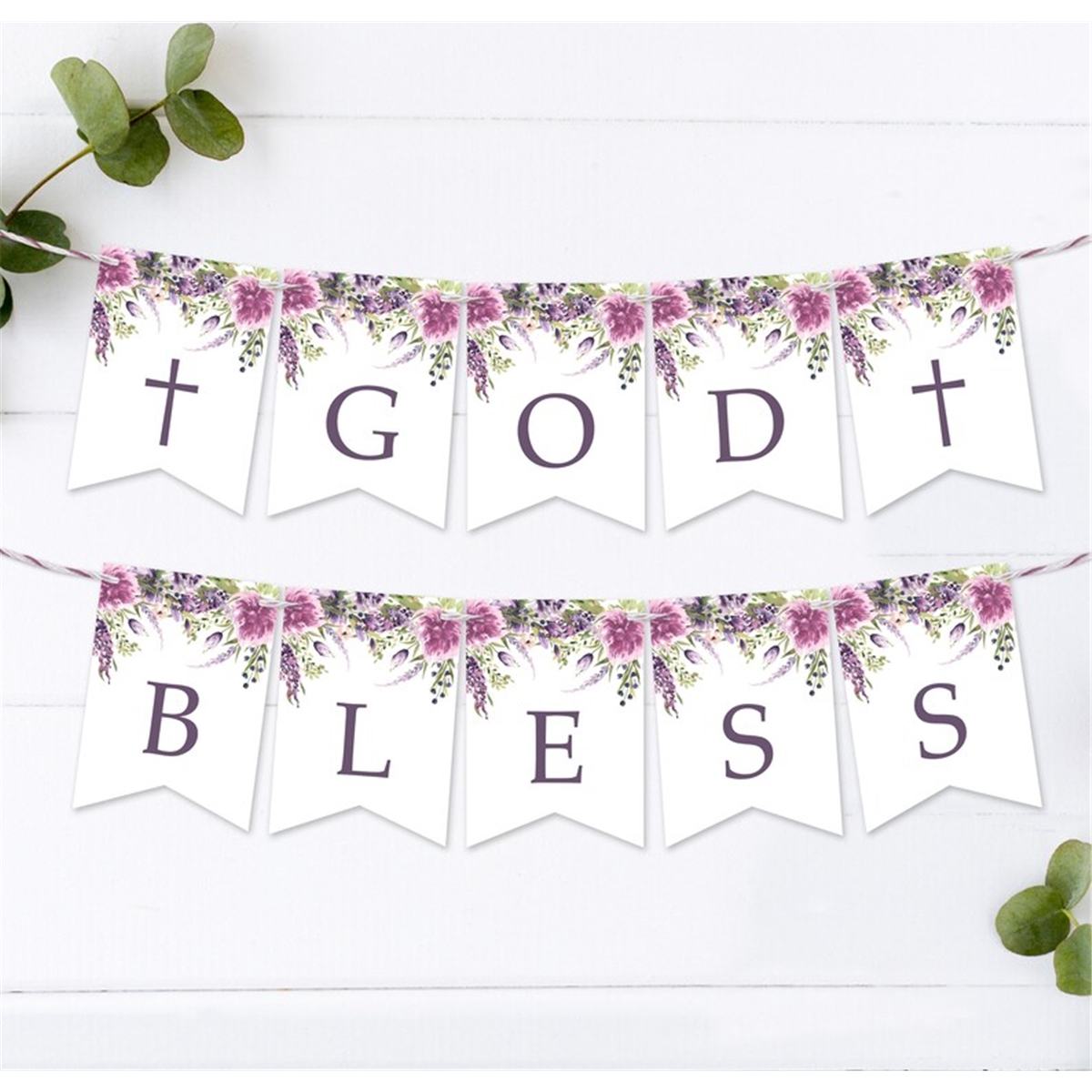EDITABLE Lavender Alphabet Banner Template, Purple Flowers P | Inspire ...