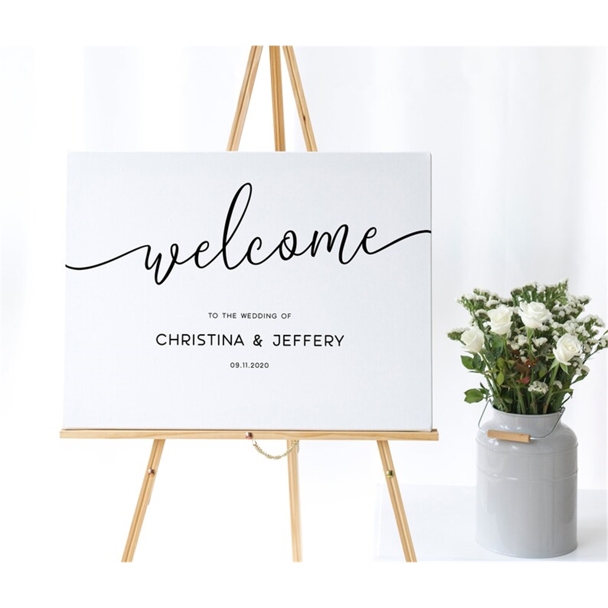 EDITABLE Wedding Welcome Sign, Printable Script Welcome Post - Inspire ...