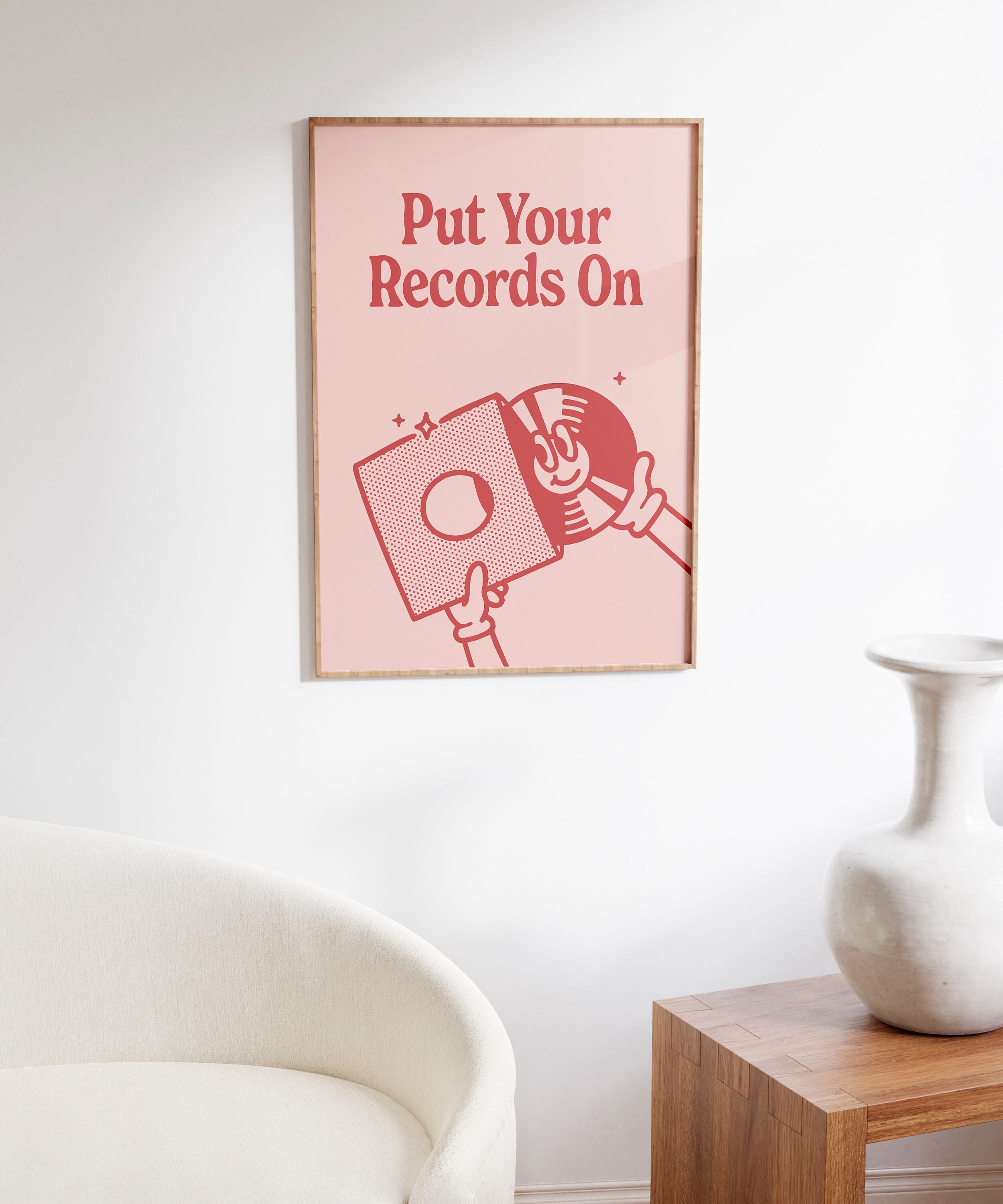 Retro Music Poster, Vinyl Record Poster, Trendy Art Print, R | Inspire ...