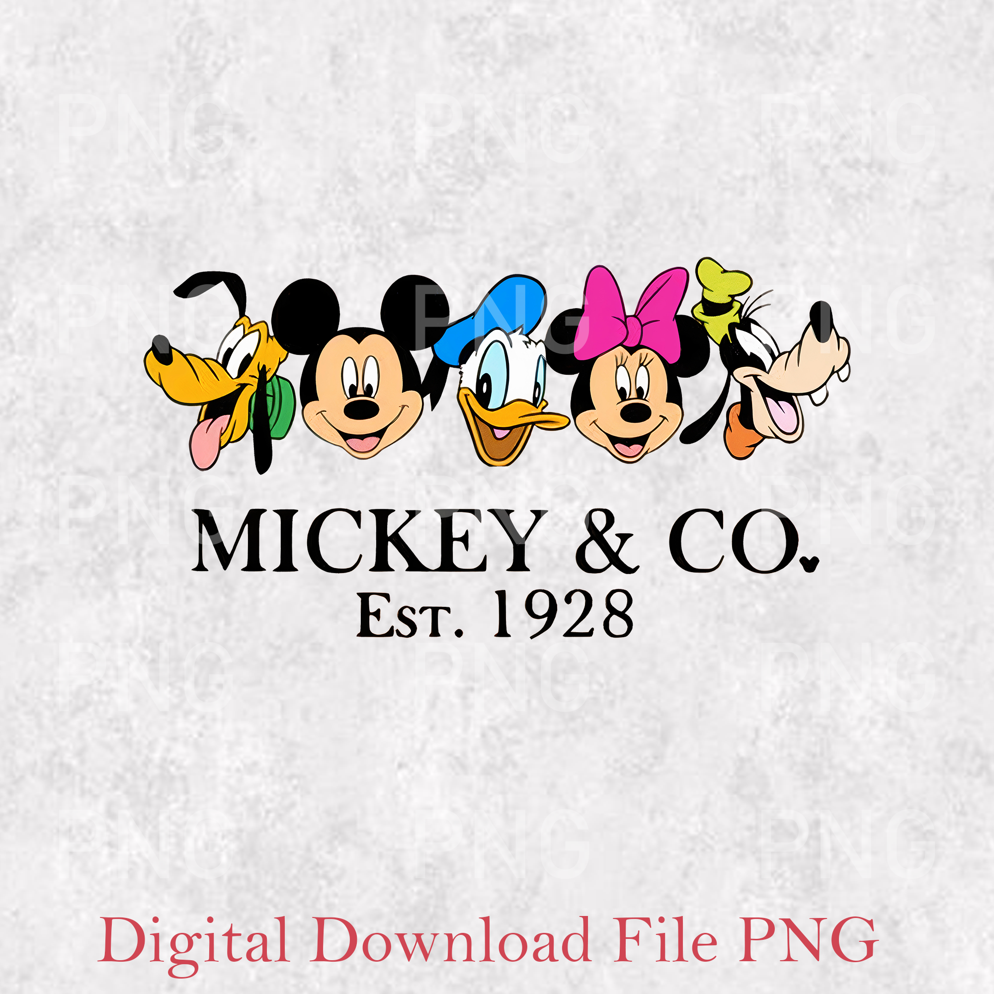 Vintage Mickey & Co 1928 PNG, Disney Family PNG, Retro Vinta | Inspire ...