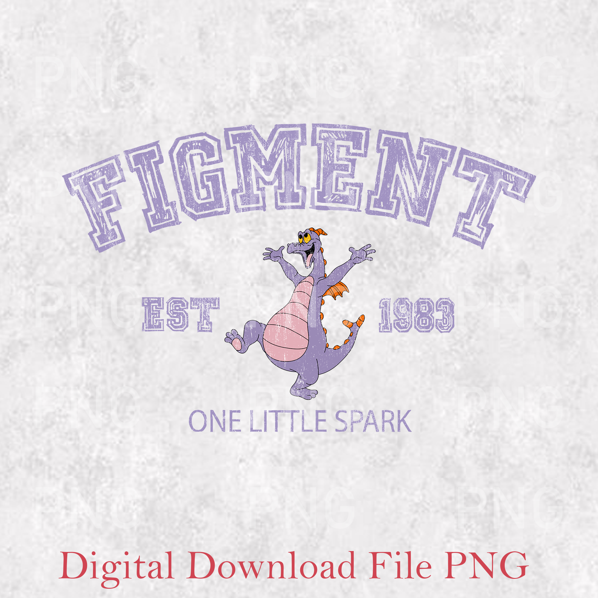 Disney Figment PNG, Purple Dragon PNG, Figment Est 1983 PNG, | Inspire ...