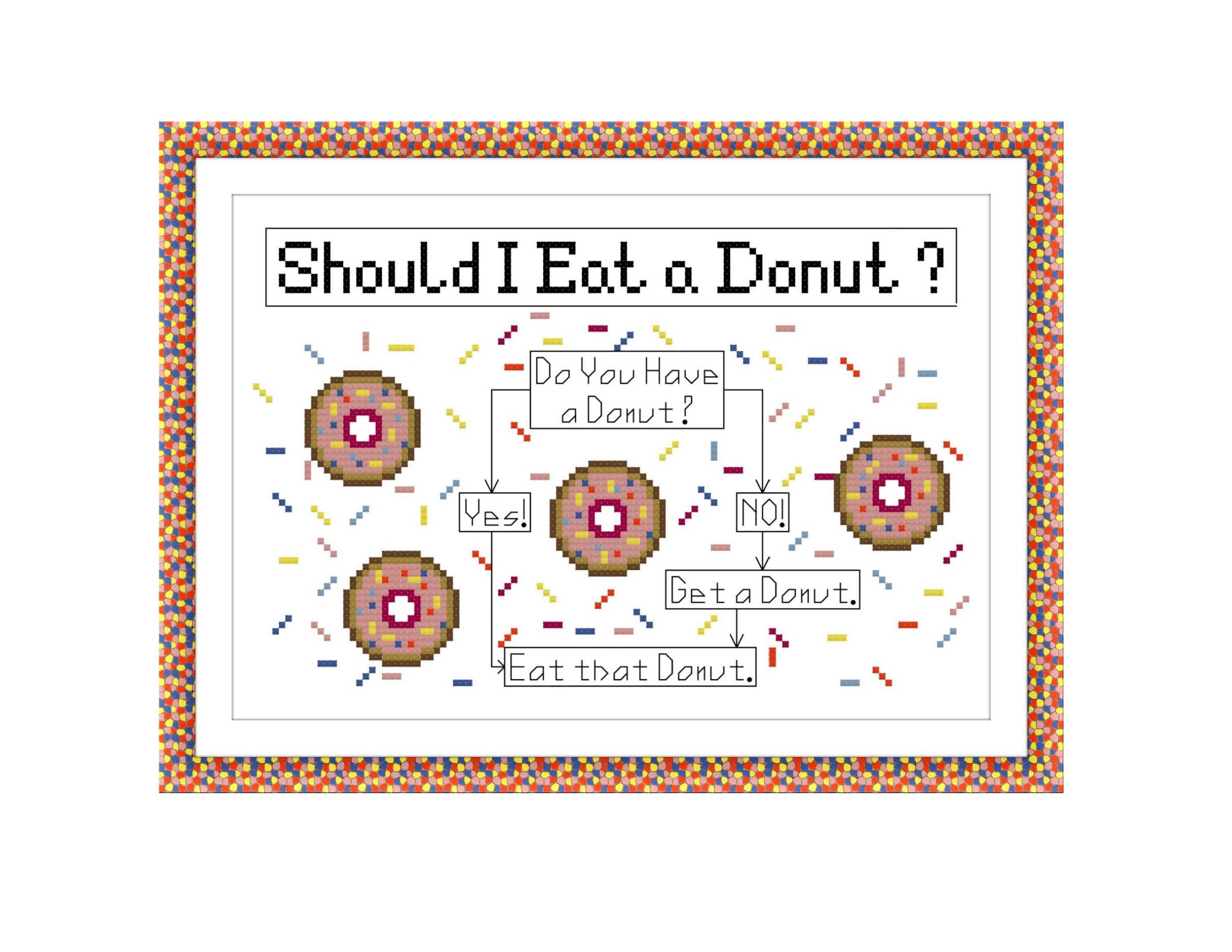 Donut Cross Stitch | Inspire Uplift