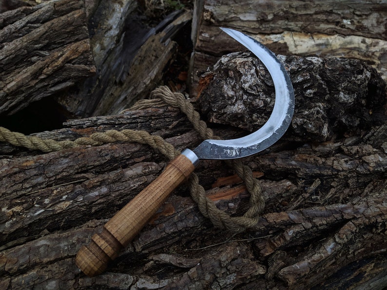 Big Handmade Forged Sickle. The tool for herbalism. Forged b | Inspire ...