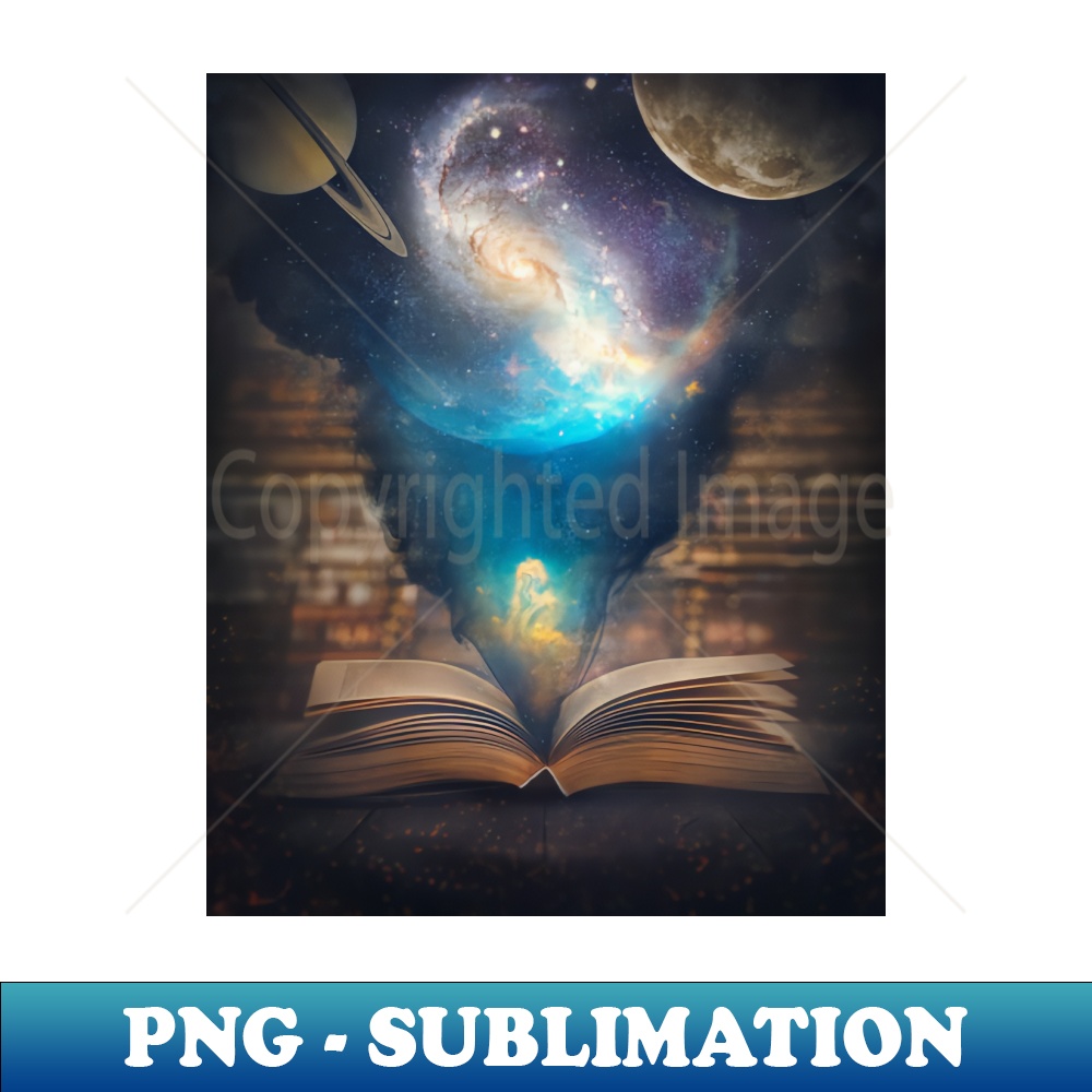 The universe inside a book - Signature Sublimation PNG File | Inspire ...