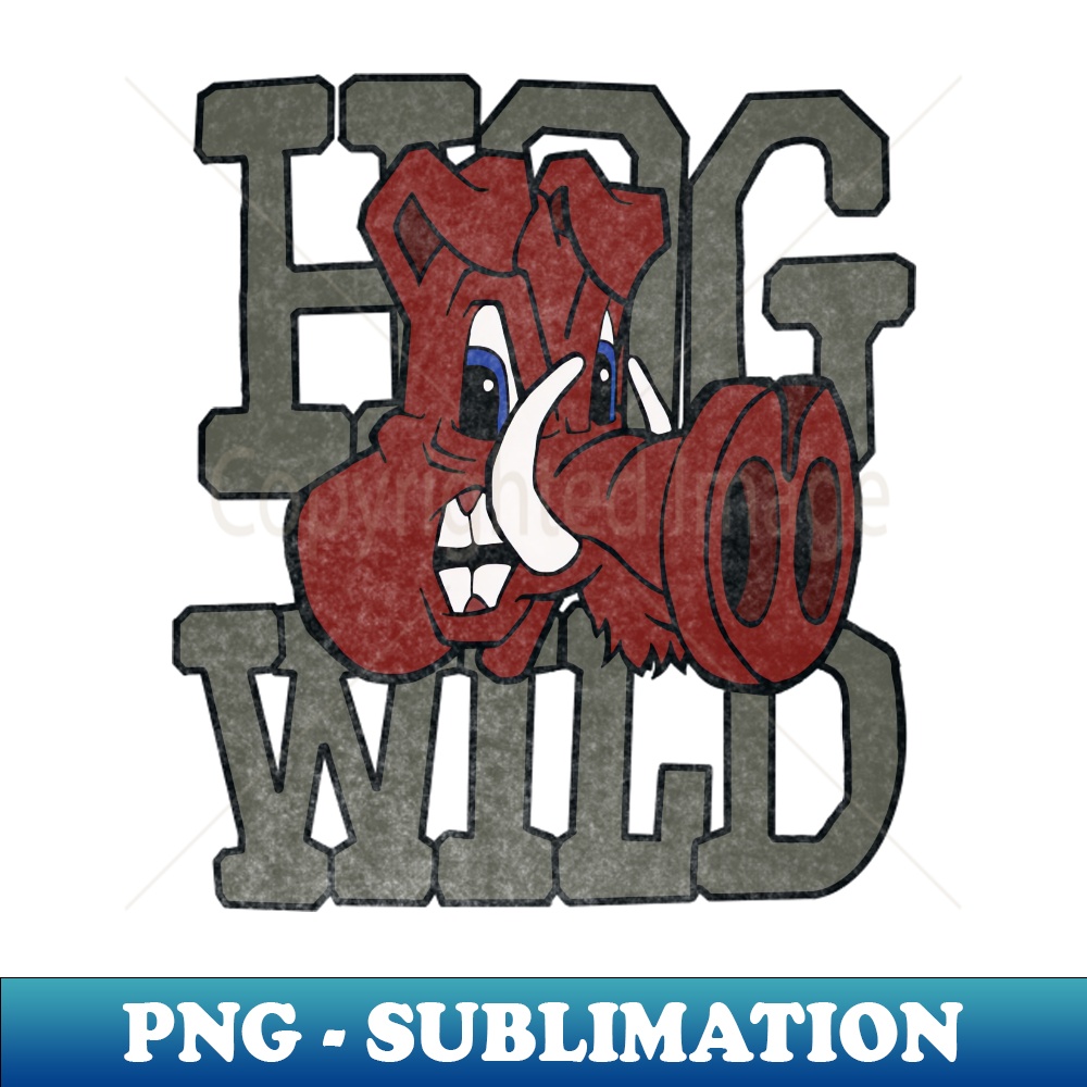 Razorback Big Red character distressed - Aesthetic Sublimati - Inspire ...