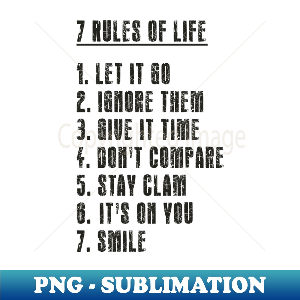 rules of life positive words - High-Resolution PNG Sublimati | Inspire ...