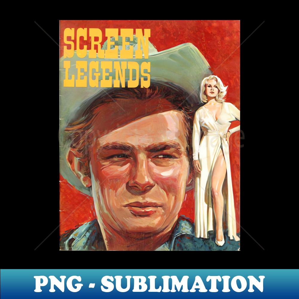 Hollywood Screen Legends - Retro PNG Sublimation Digital Dow | Inspire Uplift