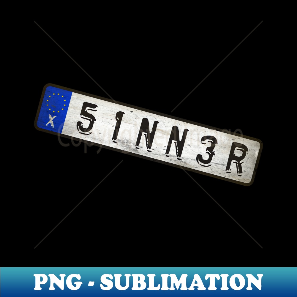 Sinner - License Plate - Artistic Sublimation Digital File - | Inspire ...