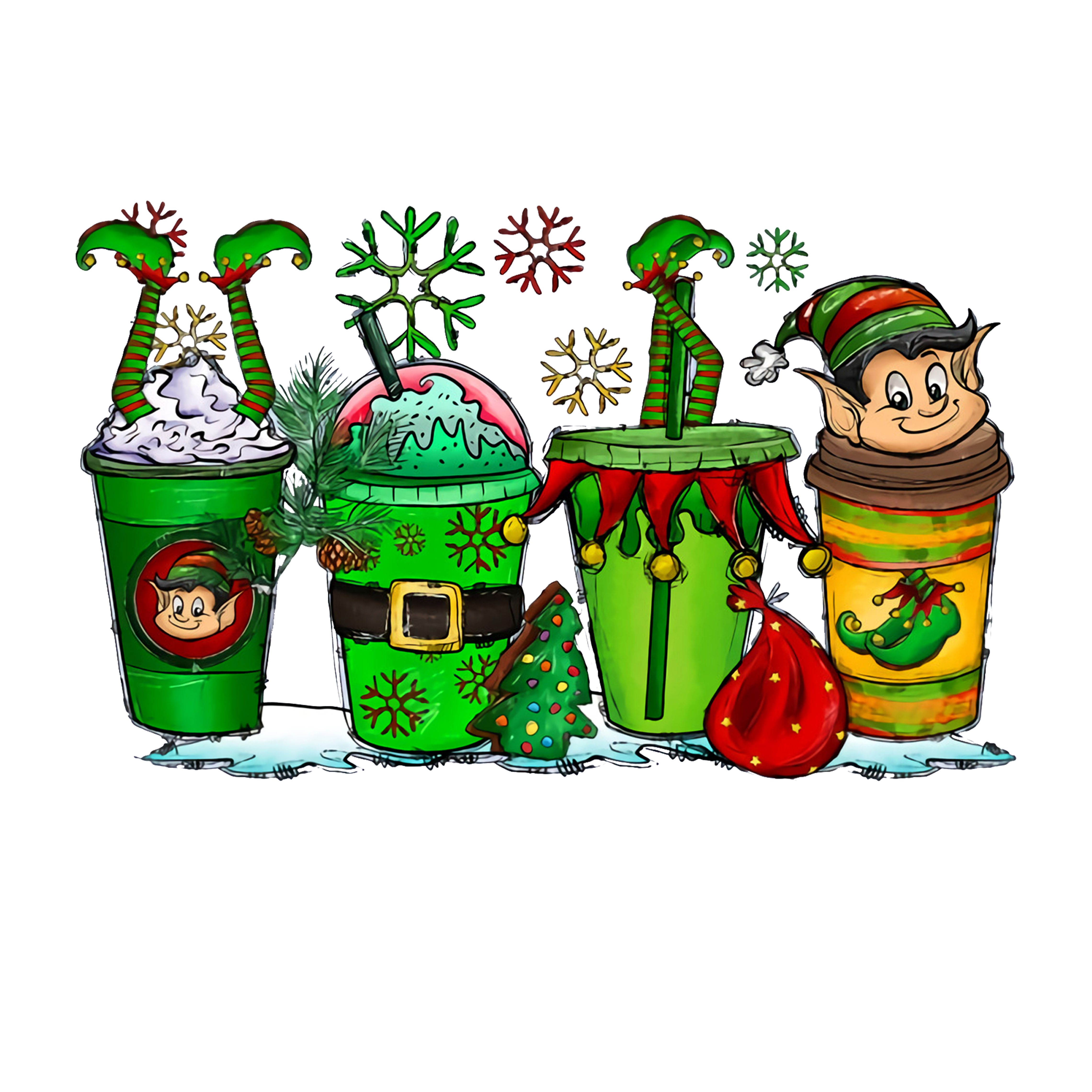 Elf Christmas Coffee Png, Christmas Coffee Png, Coffee Png, | Inspire ...