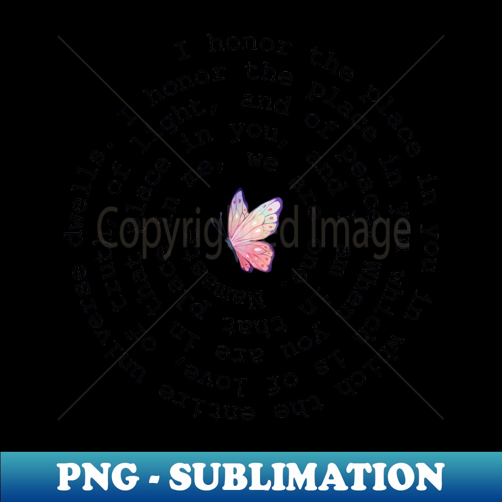 Namaste - Retro PNG Sublimation Digital Download - Enhance Y | Inspire Uplift