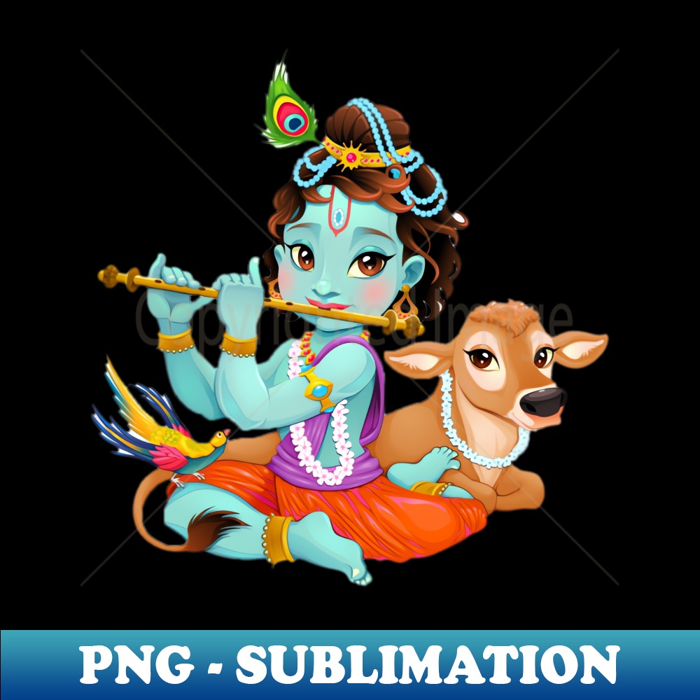 Cute lord krishna with pretty adorable cow - High-Resolution | Inspire ...