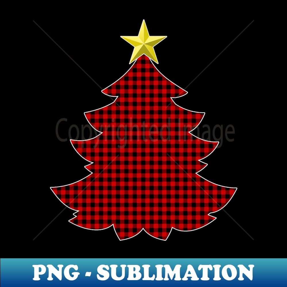 Checkered Christmas Tree-red - Special Edition Sublimation P - Inspire ...