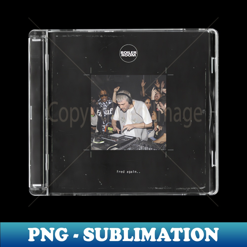 Fred Again CD Cover Boiler Room - Modern Sublimation PNG Fil - Inspire ...